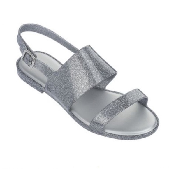 Melissa | Shoes | New In Box Mel By Melissa Girls Silver Glitter Mel ...